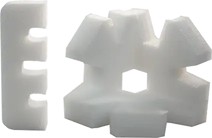 Calage mousse et découpe de mousse sur mesure